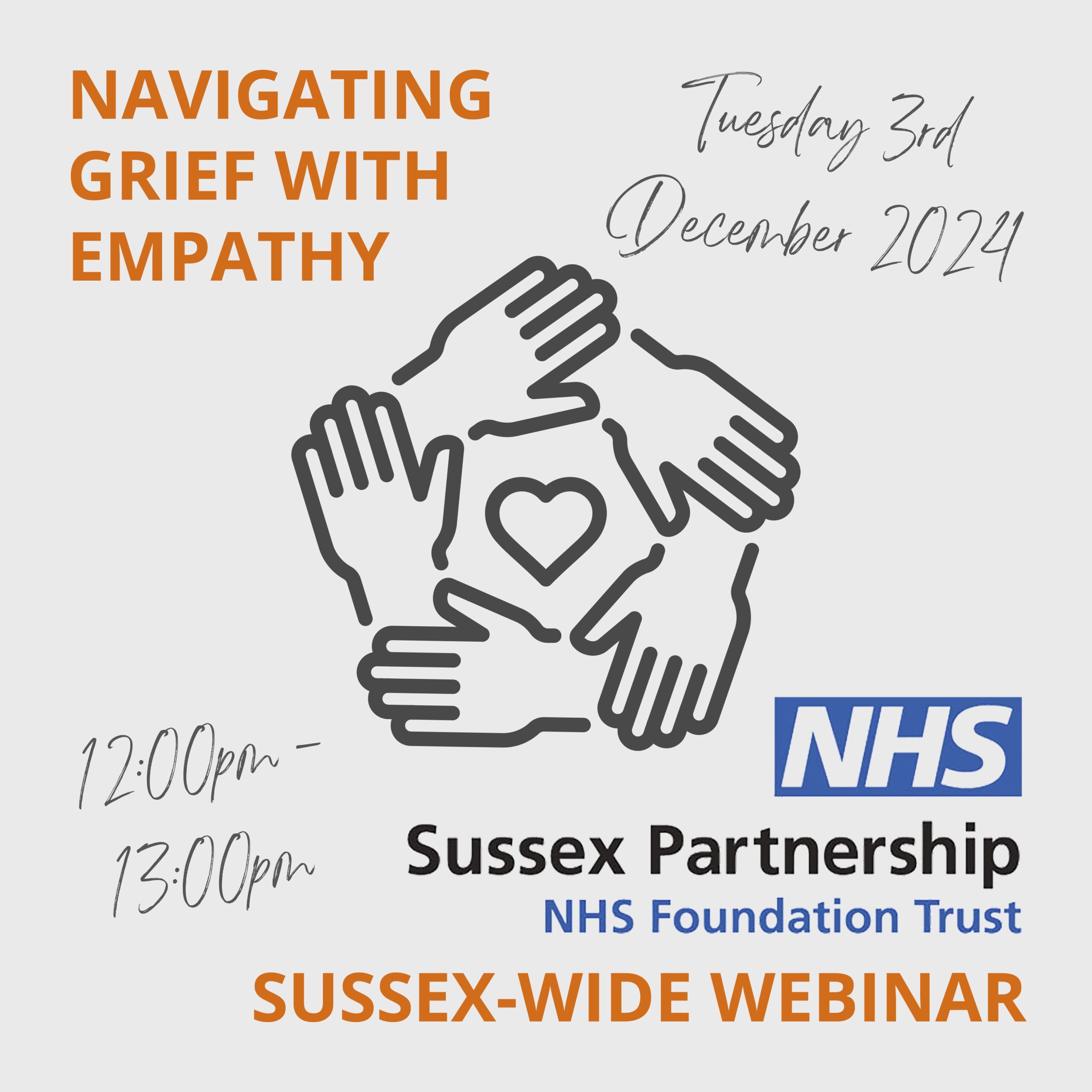 Navigating Grief With Empathy: Sussex ICS-Wide Webinar for Staff | Mile ...